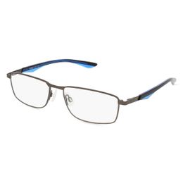 Puma PU0065O Brille Herren | Fassung: Vollrand, Quadratisch, Grau Blau