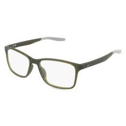 Nike 7117 Brille Unisex | Fassung: Vollrand, Panto, Gr&uuml;n Matt