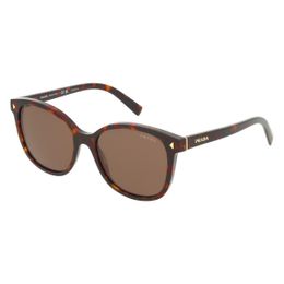 Prada 0PR 22ZS | Damen-Sonnenbrille | Fassung: Vollrand, Quadratisch, Acetat, Braun Havanna | Glasfarbe: Braun