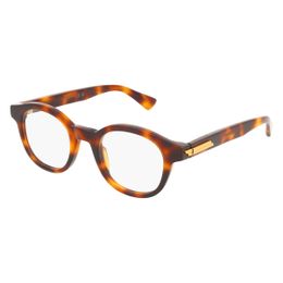 Bottega Veneta BV1413O Brille Herren | Fassung: Vollrand, Rund, Havanna