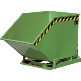 eurokraft pro Sp&auml;ne-Kippmulde, Volumen 400 Liter, resedagr&uuml;n