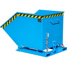 eurokraft pro Sp&auml;ne-Kippmulde, Volumen 600 Liter, lichtblau