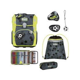 Scout Neo Superflash Extreme Schulranzen-Set 4-tlg. Soccer Star in grau | Gr.: onesize