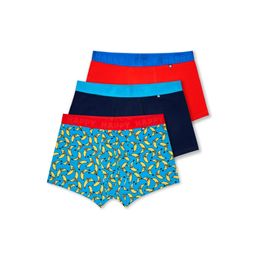 Happy Socks Boxershorts 'Egg Banana' Herren Gr&ouml;&szlig;e XL navy / royalblau / gelb / rot