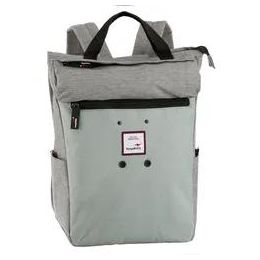 Cityrucksack Kangaroos, Gr. B/H/T: 25cm x 36,5cm x 17cm, gr&uuml;n (mint, grau), Nylon, Rucks&auml;cke Cityrucksack, Freizeitrucksack Arbeitsrucksack Schulrucksack