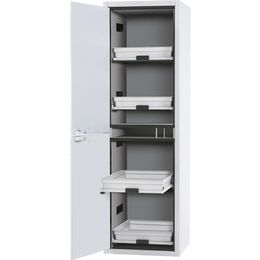 ASECOS Sicherheits-Hochschrank f&uuml;r S&auml;uren- und Laugen, 1-t&uuml;rig, mit 4 Ausz&uuml;gen