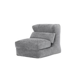 ABRIHOME Relaxsessel in Grau Chenille umwandelbar mit Liegefunktion f&uuml;r Wohnzimmer | Gr.: onesize