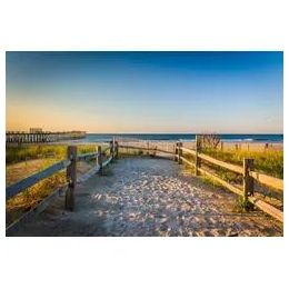 Fototapete papermoon "Dunes Atlantic Ocean", bunt, B:5m L:2,8m, Vlies, Tapeten