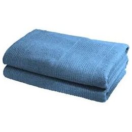Badetuch Fleuresse "2828", blau, B:90cm L:200cm, Frottier, Obermaterial: 100% Baumwolle, Handt&uuml;cher, Badetuch, Duschhandt&uuml;cher, Handt&uuml;cher, Walkfrottee, 100% Baumwolle