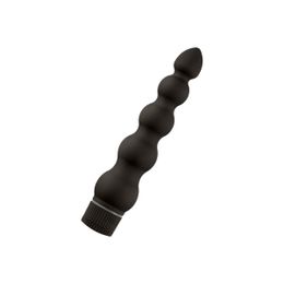 Doc Johnson Black Magic - Ribbed Vibe, 18,8 cm