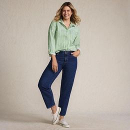 LANDS' END Relaxte Soft Denim Straight Fit 7/8-Jeans, Damen,  Blau, Elasthan/Baumwoll-Mischung, by Lands' End