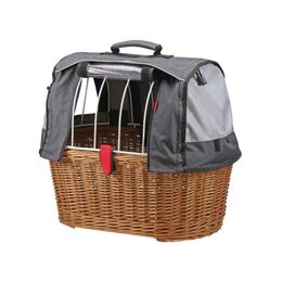 Klickfix Doggy Basket Plus 40 - Hundefahrradkorb (Korbklip) 52 cm (brown/grey) in brown/grey | Gr.: onesize