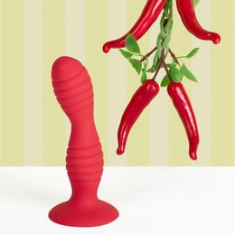 EIS Dildo mit innenliegenden Kugeln, Silikon, 18 cm