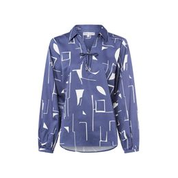 Marie Lund Blusenshirt in indigo ecru - 0006 | Gr.: 42