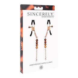 Sportsheets Amber - Beaded Nipple Clamps