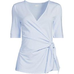 LANDS' END Shirt in Wickel-Optik, Damen,  Wei&szlig;, by Lands' End