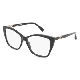 MaxMara Max Mara MM5036 Brille Damen | Fassung: Vollrand, Quadratisch, Schwarz Gl&auml;nzend
