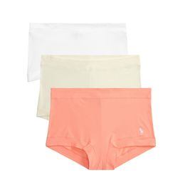 Polo Ralph Lauren Panty ' Club Cotton ' Damen Gr&ouml;&szlig;e L hellgelb / orange / wei&szlig;