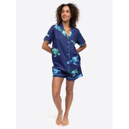 Cyberjammies Shorty 'Ashley' Damen Gr&ouml;&szlig;e XL blau / navy Winterkleid