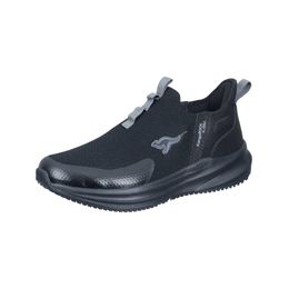 Kangaroos Sportliche Slipper in jet black/mono | Gr.: 47