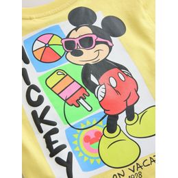 next T-Shirt 'Mickey Mouse' Jungen Gr&ouml;&szlig;e 122 gelb / schwarz / wei&szlig;