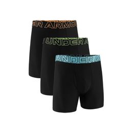 Under Armour Boxershort 3er Pack in Schwarz/Gr&uuml;n/Blau/Orange | Gr.: XL