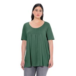 Ulla Popken Shirt in dunkel eukalyptus | Gr.: 42-44
