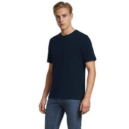 LANDS' END Super-T Kurzarm-Shirt, Classic Fit, Herren,  Blau, Baumwolle, by Lands' End