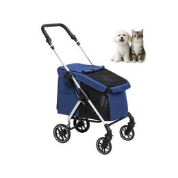 PawHut Hundewagen 80L x 48,5B x 106H cm | Gr.: onesize