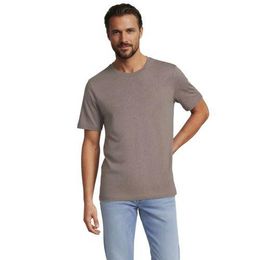 LANDS' END Super-T Kurzarm-Shirt, Classic Fit, Herren,  Braun, Baumwolle, by Lands' End