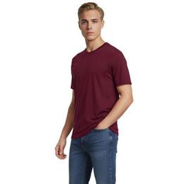 LANDS' END Super-T Kurzarm-Shirt, Classic Fit, Herren,  Rot, Baumwolle, by Lands' End