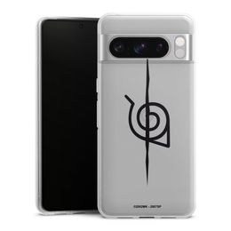 DeinDesign Google Pixel 8 Pro Handy Silikon H&uuml;lle Case transparent Handyh&uuml;lle Konoha Sasuke Naruto Shippuden Silikon Case