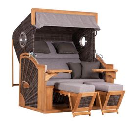 Strandkorb Seaside XXL Teak 2-Sitzer