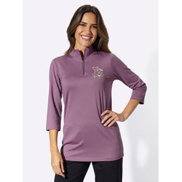Sieh an! Freizeitshirt in violett | Gr.: 50