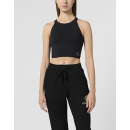 Plein Sport Sporttop Damen Gr&ouml;&szlig;e L schwarz