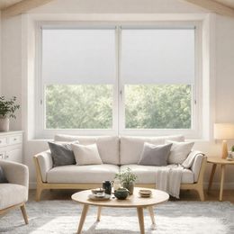 Klemmfix Tenebra Verdunkelungsrollo / Thermorollo | 70 x 120 cm, wei&szlig;
