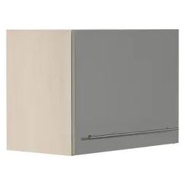 Klapph&auml;ngeschrank Optifit "Bern", grau (basaltgrau, akaziefarben), B:60cm H:44,8cm T:34,9cm, Schr&auml;nke, Breite 60 cm, 1 Klappe inkl. D&auml;mpfer, mit Metallgriff