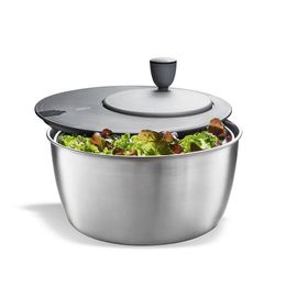 Gefu Salatschleuder Rotare, Grau, Schwarz, Metall, 3 L, 17.9 cm, Kochen, K&uuml;chenhelfer, Salatschleuder
