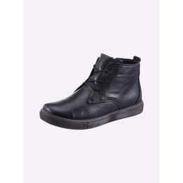 Andrea Conti Damen Stiefelette mit Wechselfu&szlig;bett, Leder, dunkelblau, Gr&ouml;&szlig;e 39