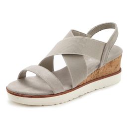 Lascana Damen Sandalette, grau, Gr&ouml;&szlig;e 37
