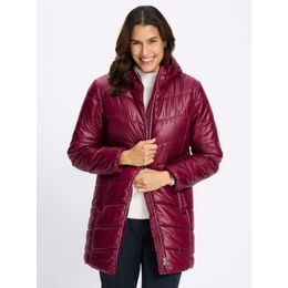 WITT Damen Longjacke mit Steppmuster, bordeaux, Gr&ouml;&szlig;e 40