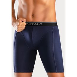 Buffalo Herren Langer Boxer, aquablau, grau, navy, Gr&ouml;&szlig;e L