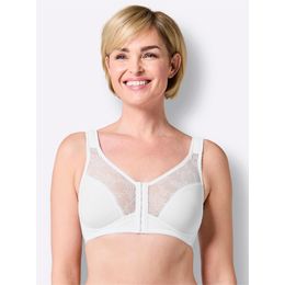 w&auml;schepur w&auml;schepur Damen Vorderverschluss-BH ohne B&uuml;gel mit Spitze, wei&szlig;, Gr&ouml;&szlig;e 115B