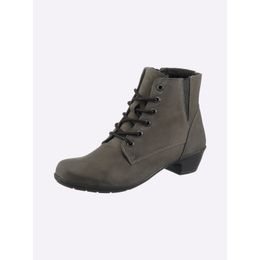 airsoft modern+ Damen Stiefelette w&auml;rmend gef&uuml;ttert, f&uuml;r kr&auml;ftige F&uuml;&szlig;e, dunkeltaupe, Gr&ouml;&szlig;e 40