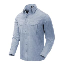 Helikon-Tex Defender Mk2 Gentleman Shirt melange light blue, Gr&ouml;&szlig;e M