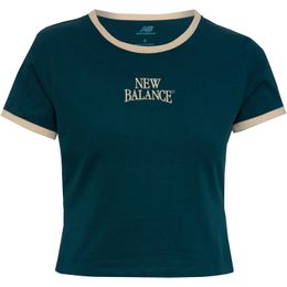 New Balance Croptop Damen - Gr&ouml;&szlig;e XS - gr&uuml;n