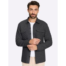 Marco Donati Herren Jacke f&uuml;r die &Uuml;bergangszeit, leicht wattiert, graphit-meliert, Gr&ouml;&szlig;e 48