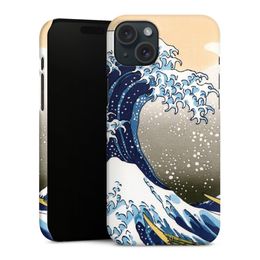 DeinDesign iPhone 15 Plus Handy Premium Case Smartphone Handyh&uuml;lle Schutzh&uuml;lle matt Katsushika Hokusai Die Gro&szlig;e Welle Vor Kanagawa Kunst Premium Case
