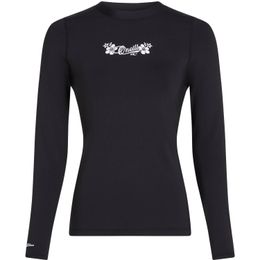 O`Neill O'NEILL SKINS L-SLV Surf Shirt Damen - Gr&ouml;&szlig;e M - schwarz