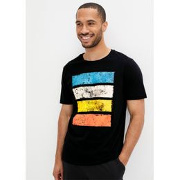 Catamaran Herren T-Shirt mit Front-Print, schwarz-bedruckt, Gr&ouml;&szlig;e 44/46